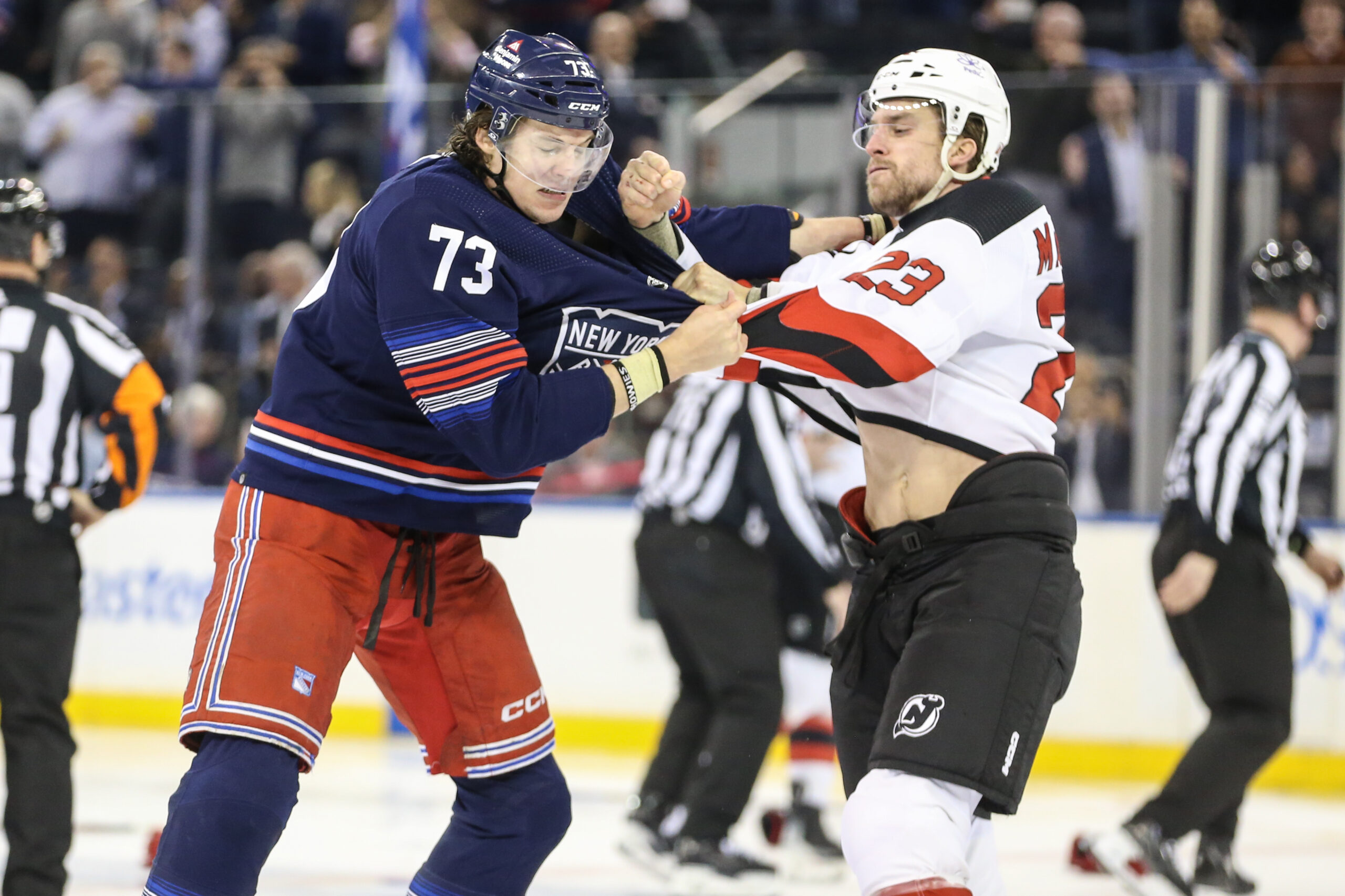 Matt Rempe proud of 'my brothers' after Rangers brawl with Devils: report